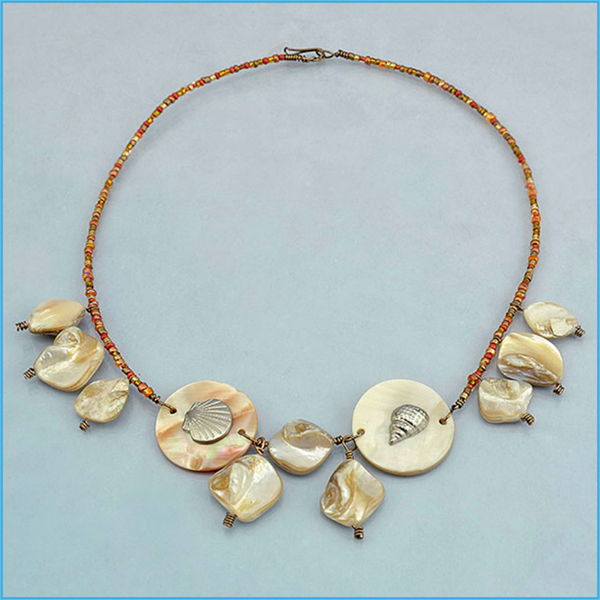 Beaded Necklace Tutorials - Sea Shell Necklace