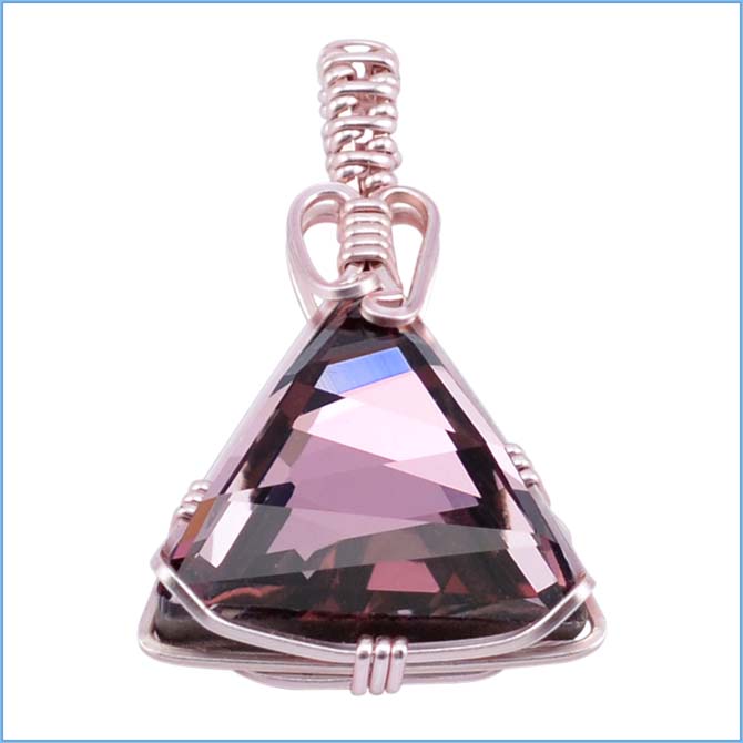 Pendant Jewelry Making - Triangle Rose Pendant