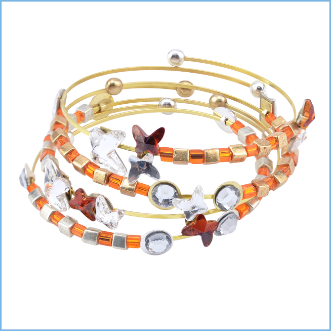 Metal Wire Jewelry Ideas - Stackable Flat Memory Wire Bracelet