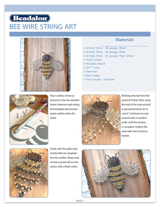 Beadalon - Bee Wire String Art