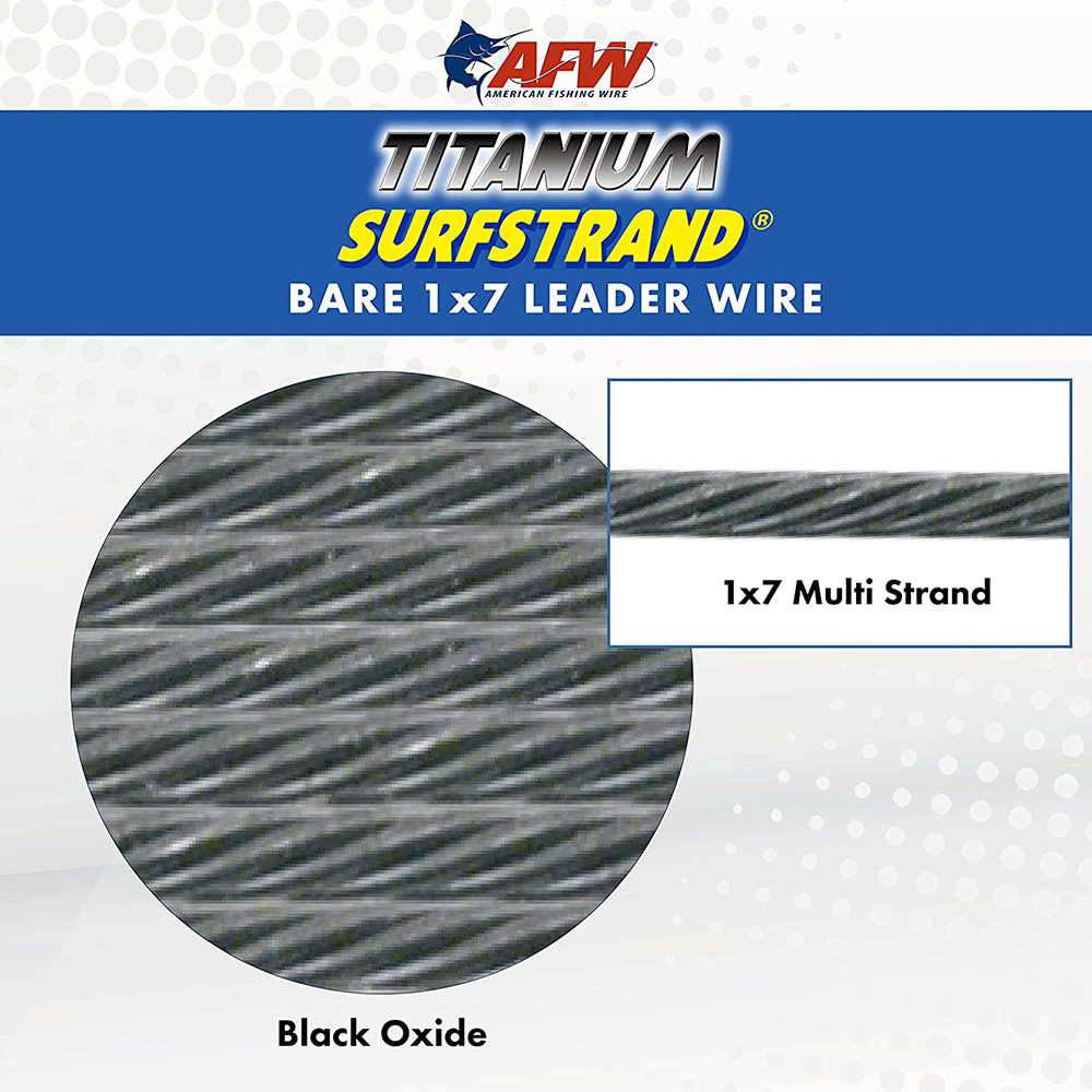 Titanium Surfstrand Bare 1x7 Leader Wire